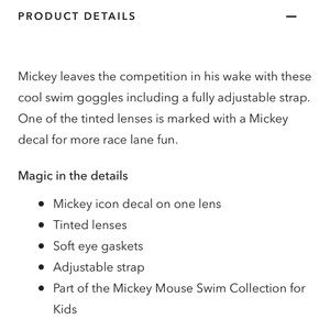 Disney | Swim | New Disney Mickey Mouse Swim Goggles | Poshmark